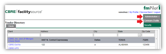 Updating your Company Profile – fmPilot Help Center