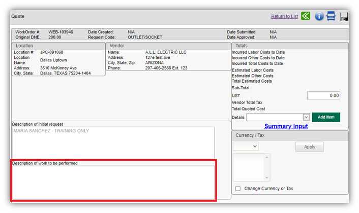 How to Quote WEB work orders - Mode 1 – fmPilot Help Center
